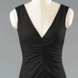 Shape FX | Tops | Spiegel Shape Fx Black Rouched Tunic | Poshmark